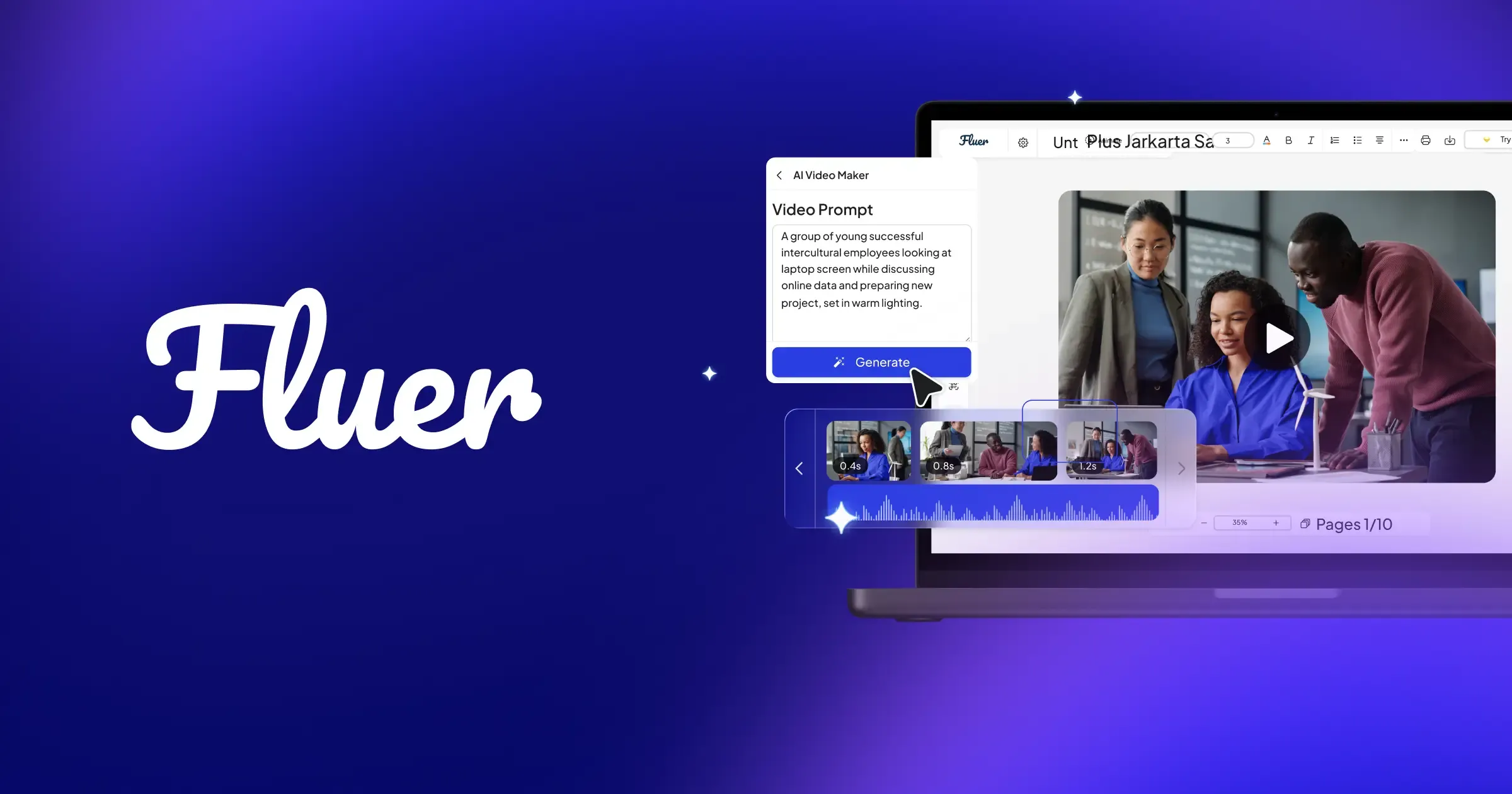 AI Video Maker — Create Scroll-Stopping Videos Fast | Fluer