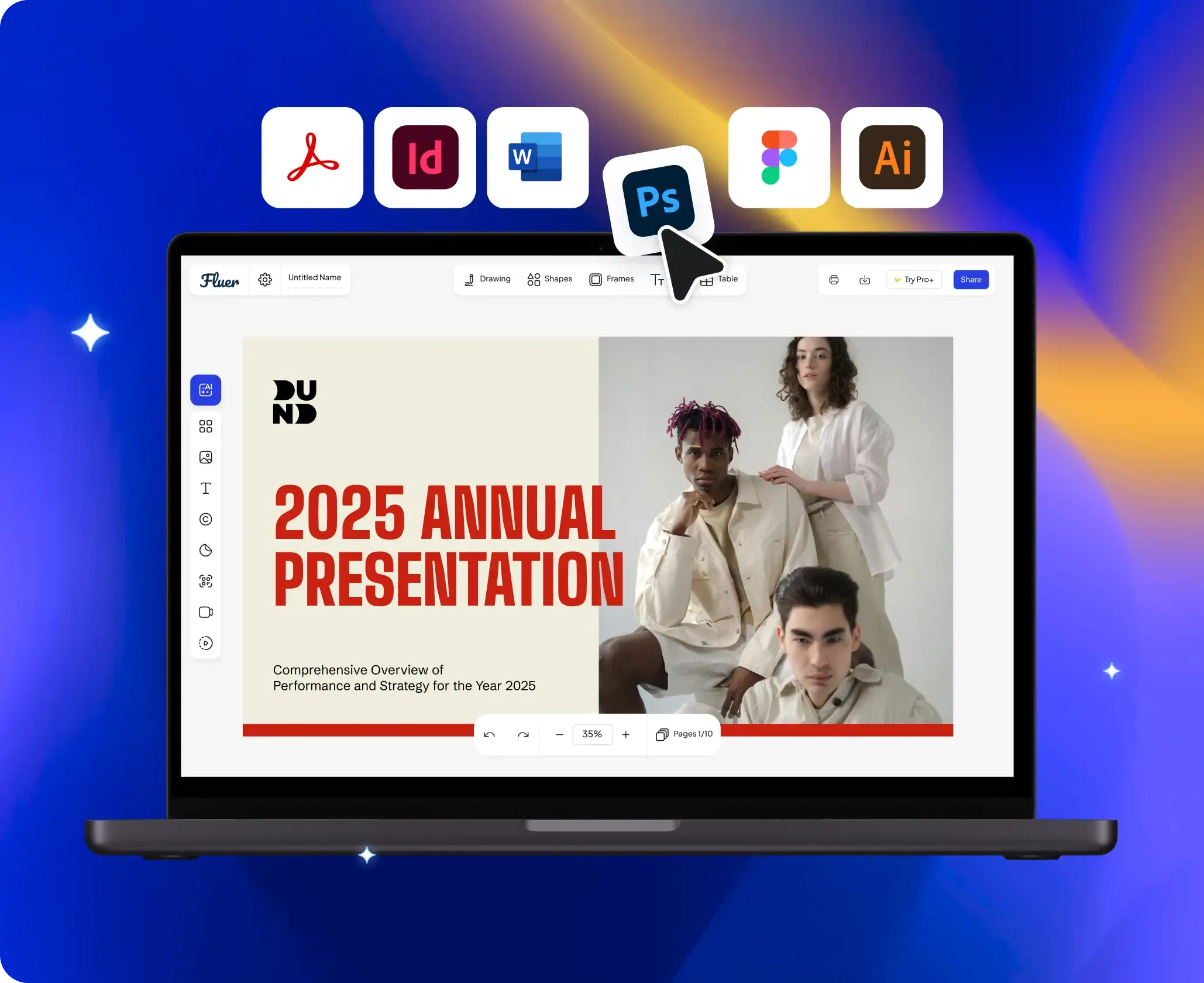 Upload & Edit Any Design File | Work Across Formats | Fluer
