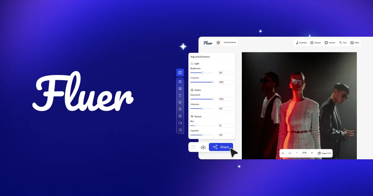 Free Photo Editor | Edit, Enhance & Share Instantly | Fluer